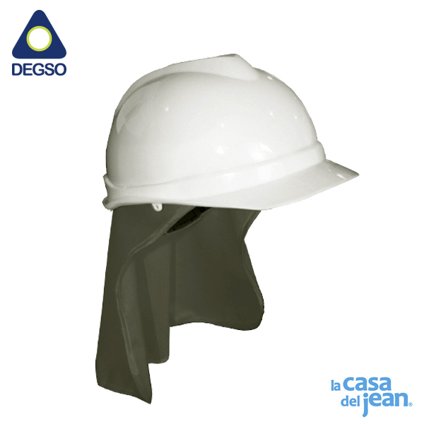 Nuquera de tela azul adosable a casco | DEGSO