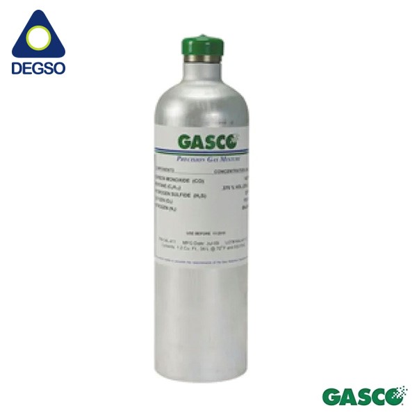 Gas de Calibración de 34 litros, H2S-25ppm, Pentano-25%LEL, CO-100ppm ...